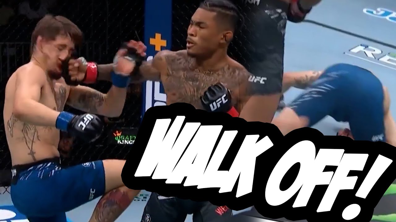Malcolm Wellmaker WALK OFF Knockout Of Kris Moutinho!!!││UFC Atlanta ...