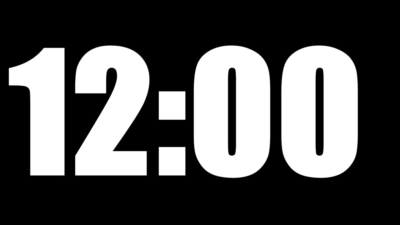 12 Minute Timer Loud Alarm ⏰ Youtube