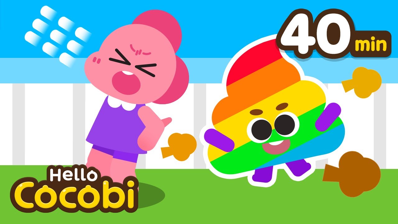 Let's Put On Rainbow Potty Clothes🌈Rainbow Poo Song and More! | Kids ...