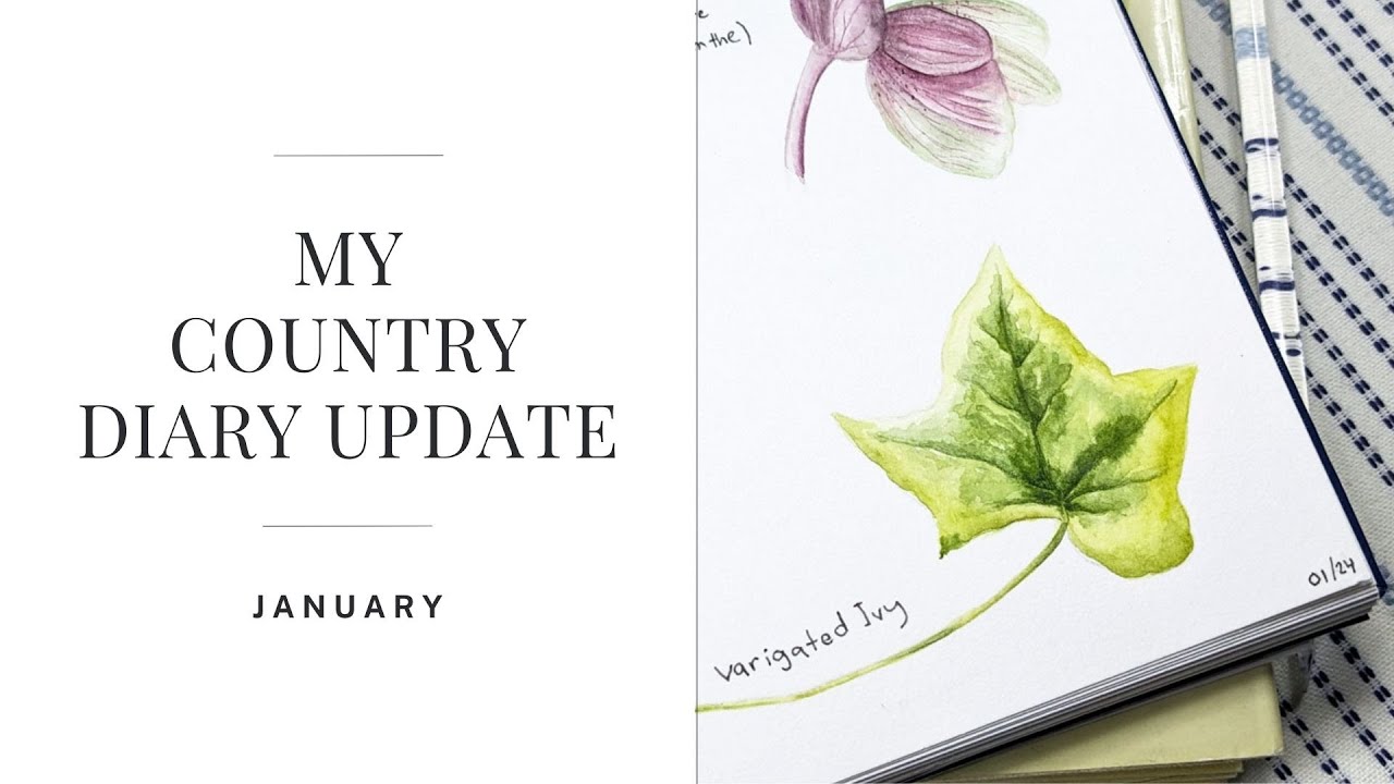 Artist Creates her Own Country Diary | January - YouTube