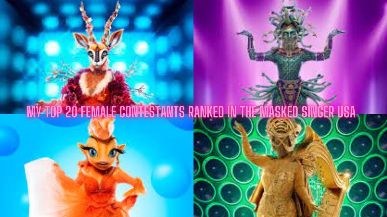 My Top 20 Female Contestants Ranked in The Masked Singer USA - YouTube