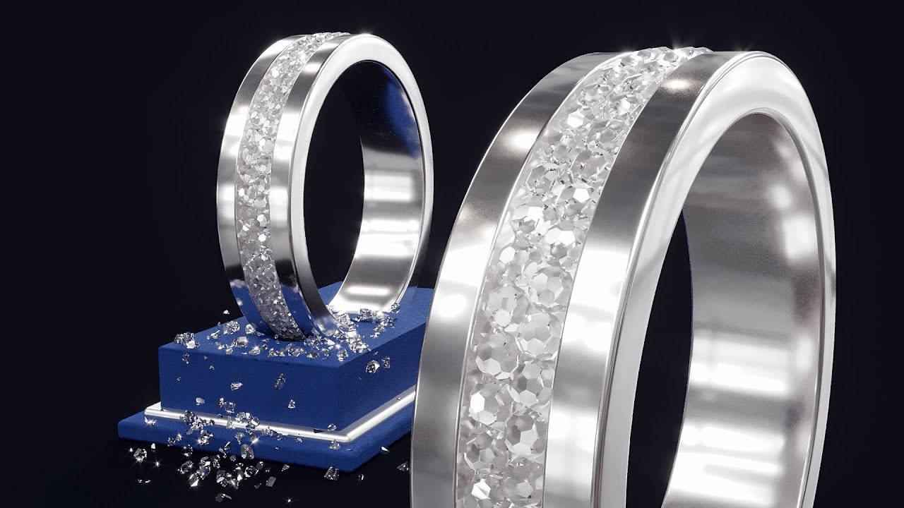 Learn How to create Ring and Jewelry modeling, crystal and diamond ...