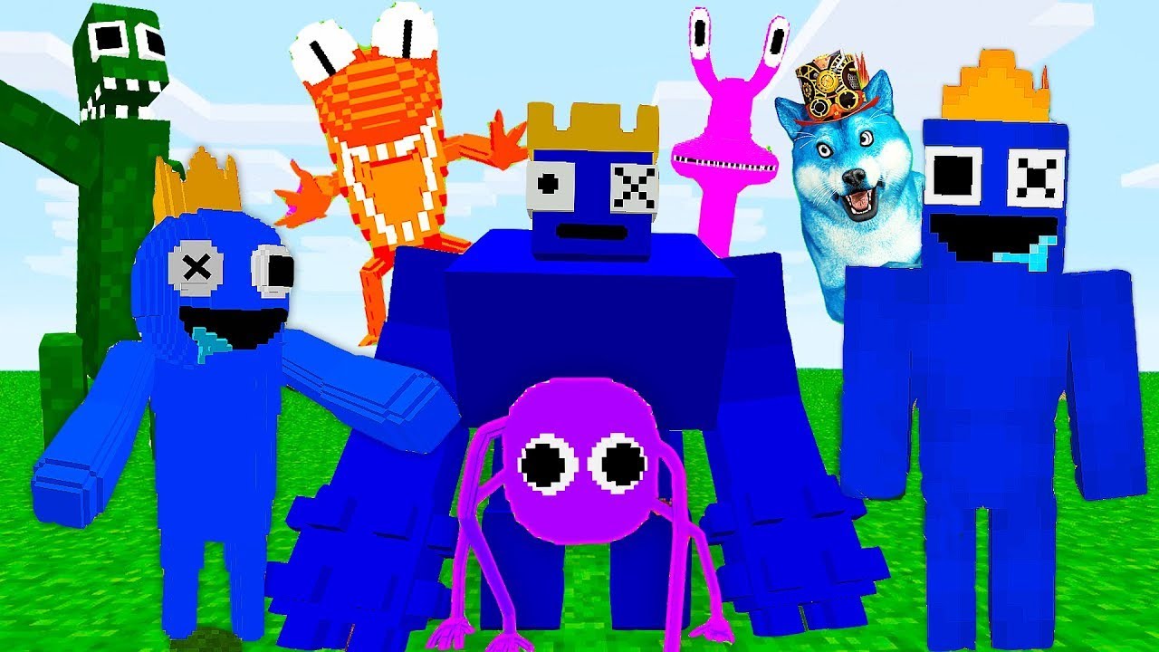 NEW ALL Rainbow Friends in Minecraft - YouTube