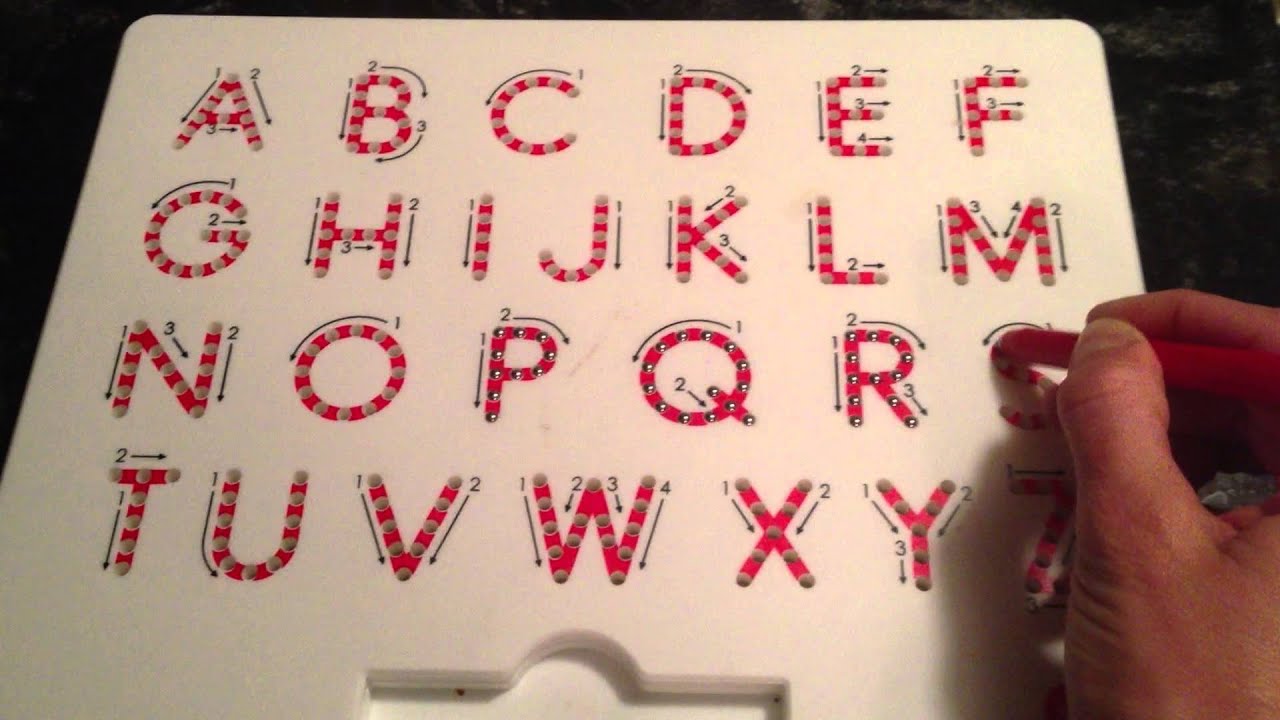 Kid O A to Z Magnatab - YouTube
