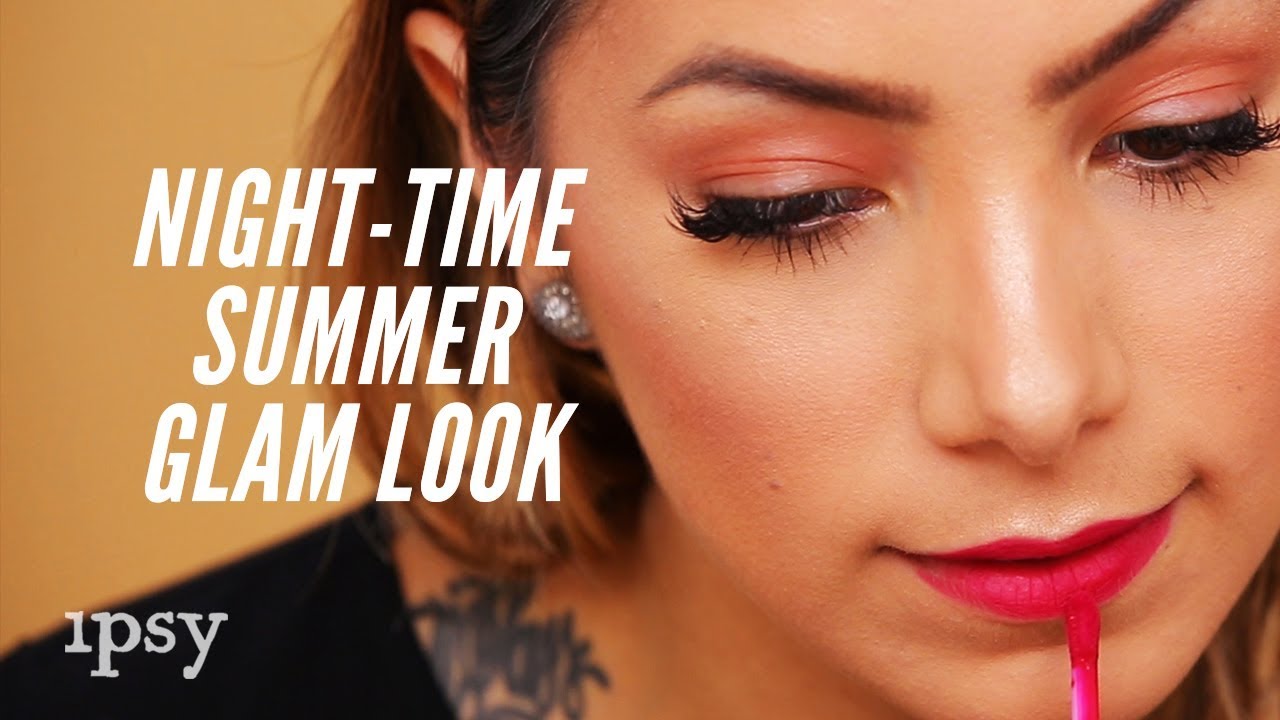 Night-Time Summer Glam Look Tutorial - YouTube