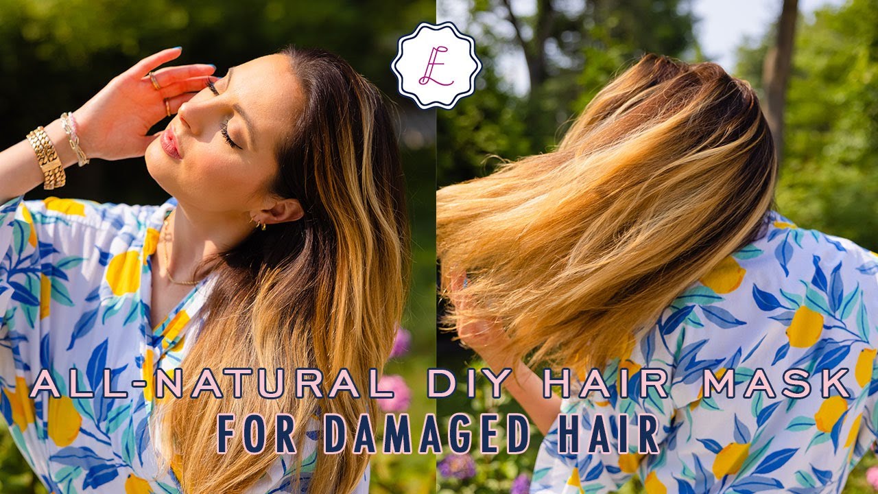 All-Natural DIY Hair Mask for Damaged Hair - YouTube
