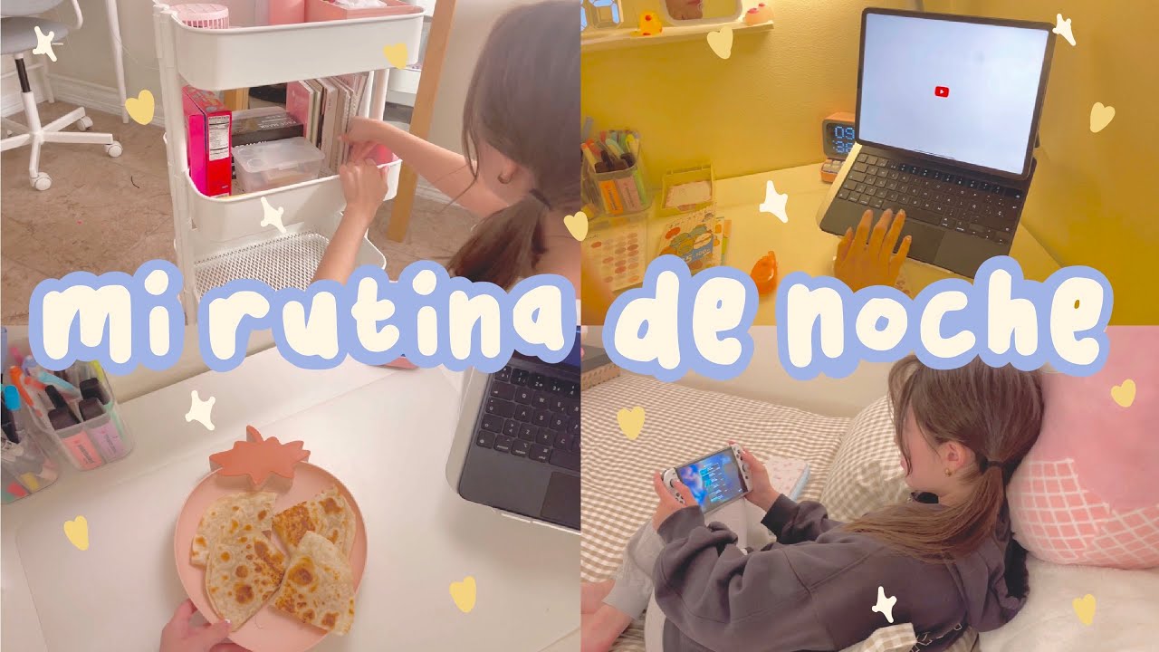 mi rutina de noche / una noche productiva ♡ - YouTube