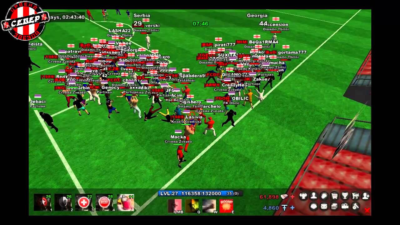 HooligansGame: Serbia - Georgia 20 - 0 - YouTube