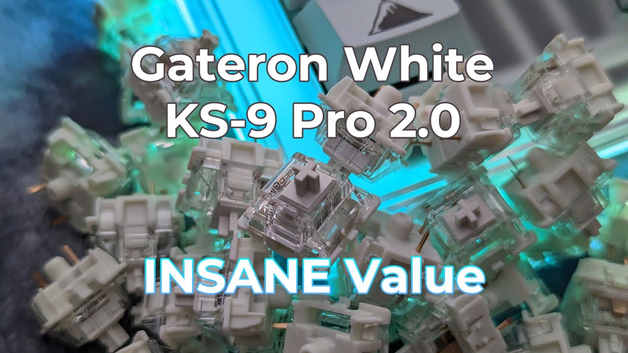 Gateron KS-9 Pro 2.0 White Quick Review & Sound Test - YouTube