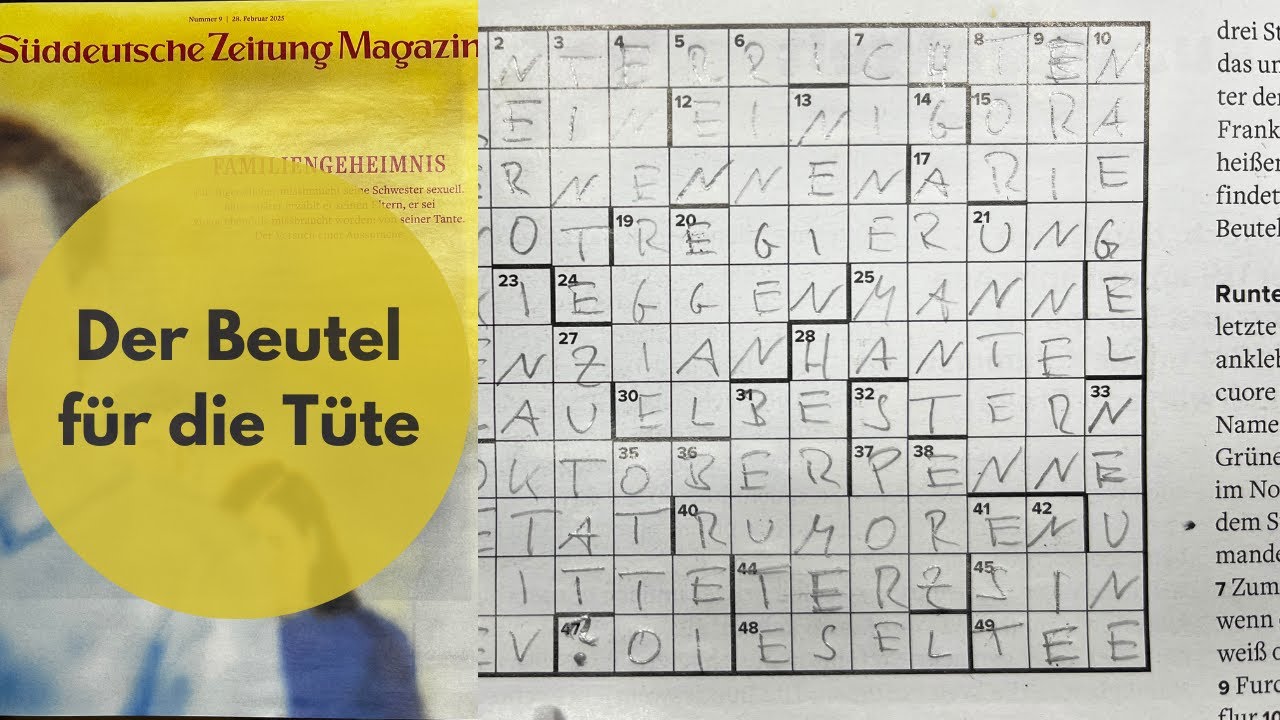"Der Beutel für die Tüte", Deutschlands schwerstes Rätsel wird hier ...