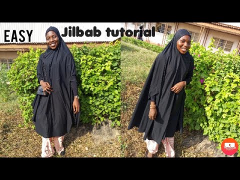 DIY! Jilbab| Easy Beginners Hijab | How to make khimar | How to cut and ...