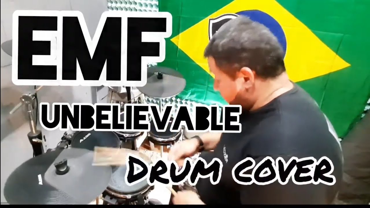 EMF Unbelievable drum cover - YouTube