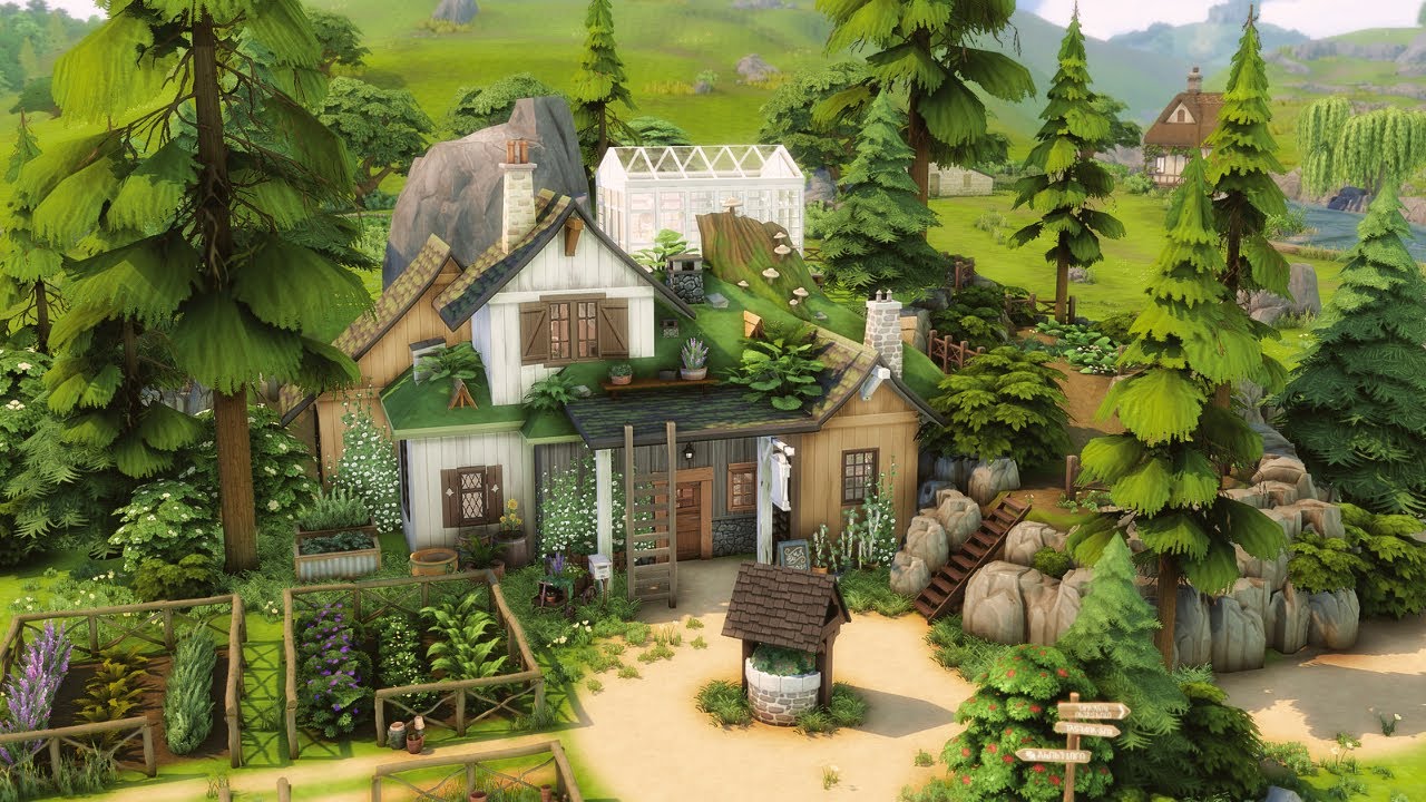 Herbalist's Charming Hut 🌾 | The Sims 4 | Speed Build with Ambient ...