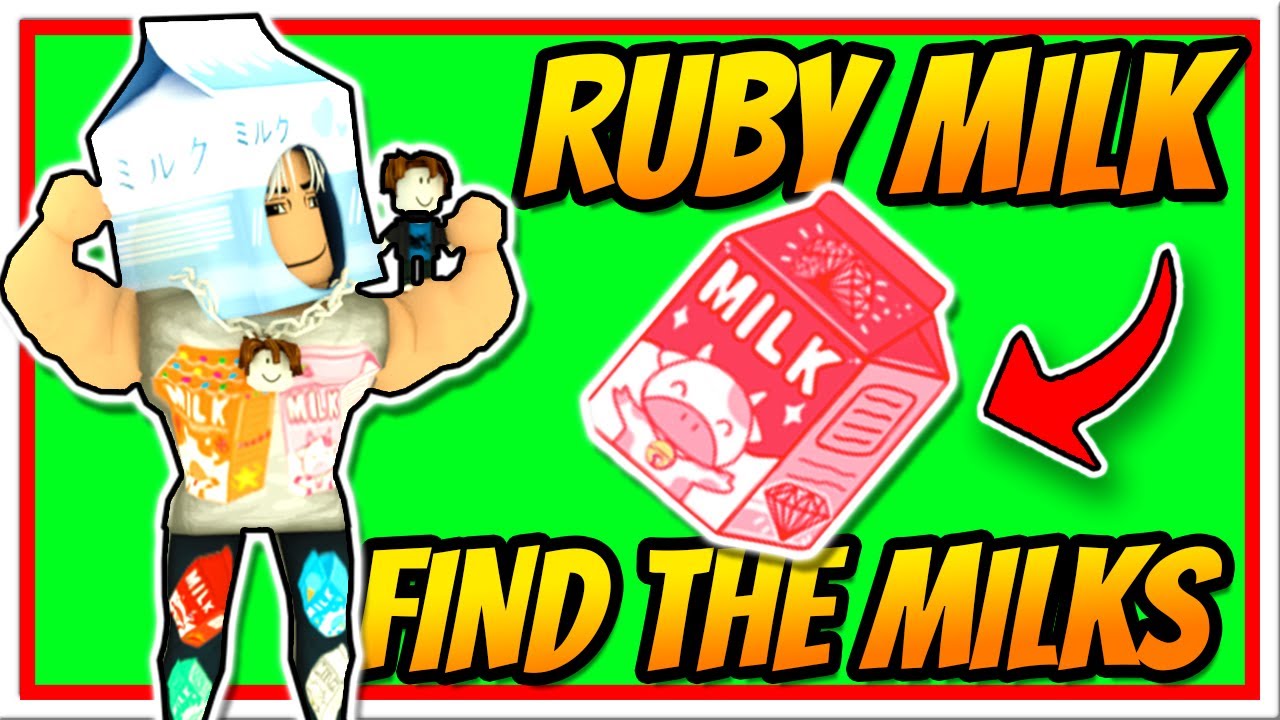 RUBY MILK! - Find the Milks 🥛 (Roblox) - YouTube