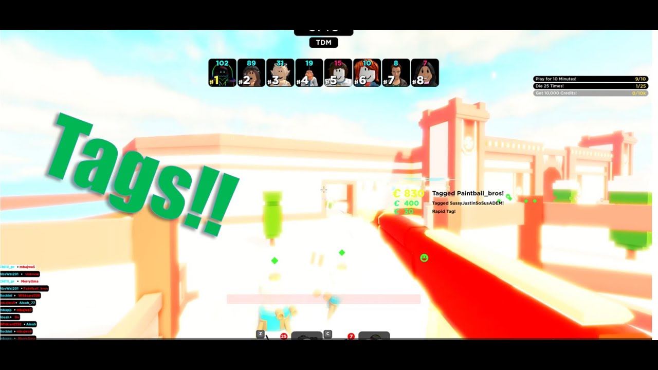 My highest TAG record...so far! BIG Paintball Roblox. - YouTube