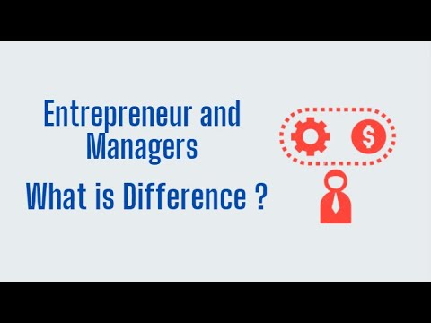 Difference Between Entrepreneur vs Manager | By Rinku, Assistant ...