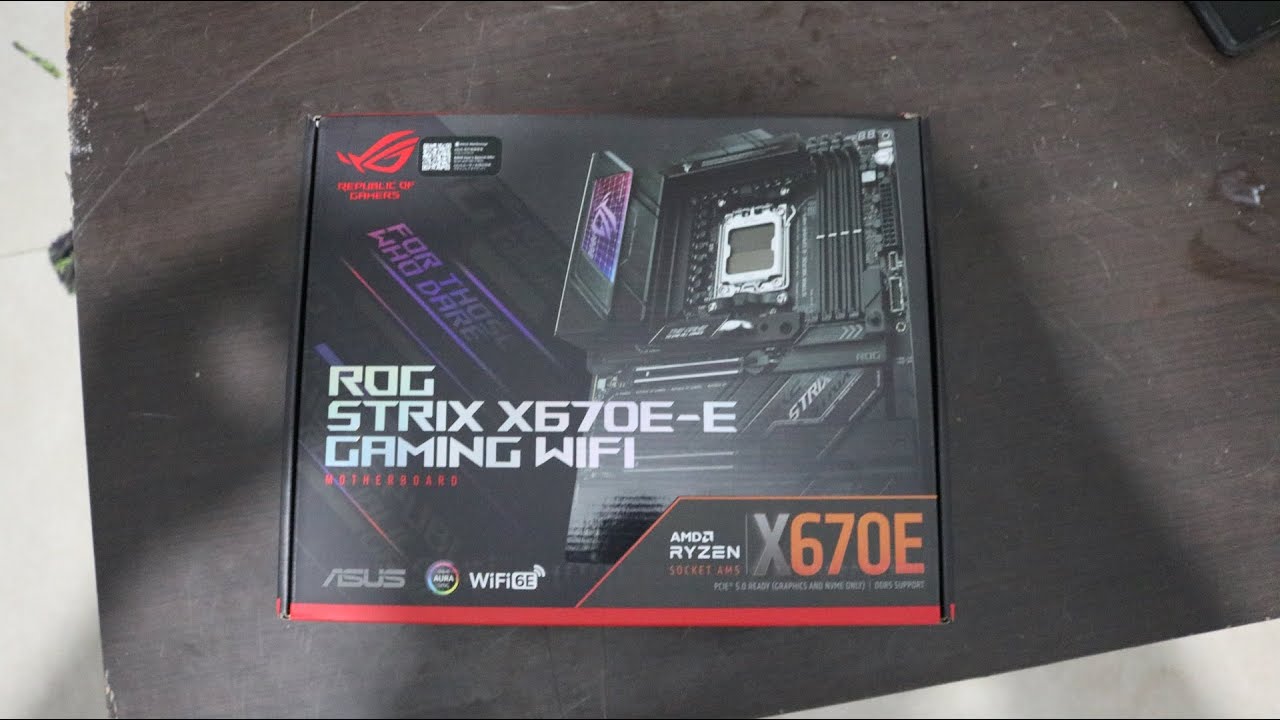ASUS ROG STRIX X670E-E GAMING WIFI Unboxing - YouTube