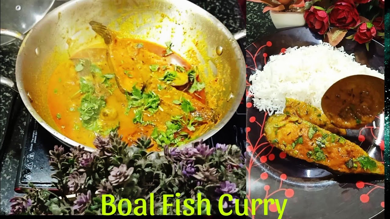 Boal Fish curry with rice @cookingwithdimple - YouTube
