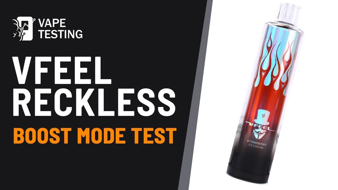 Vfeel Reckless disposable vape | Boost mode test - YouTube