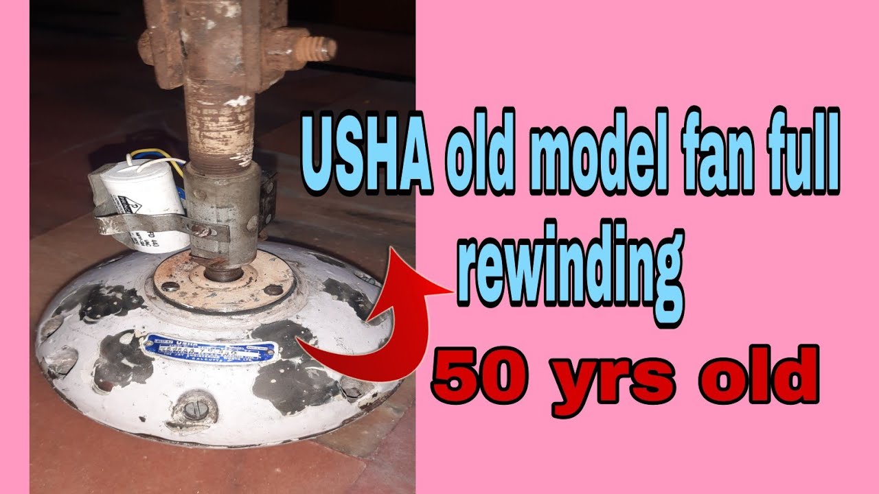 Old model USHA fan rewinding full video...Easy way of rewinding at home ...