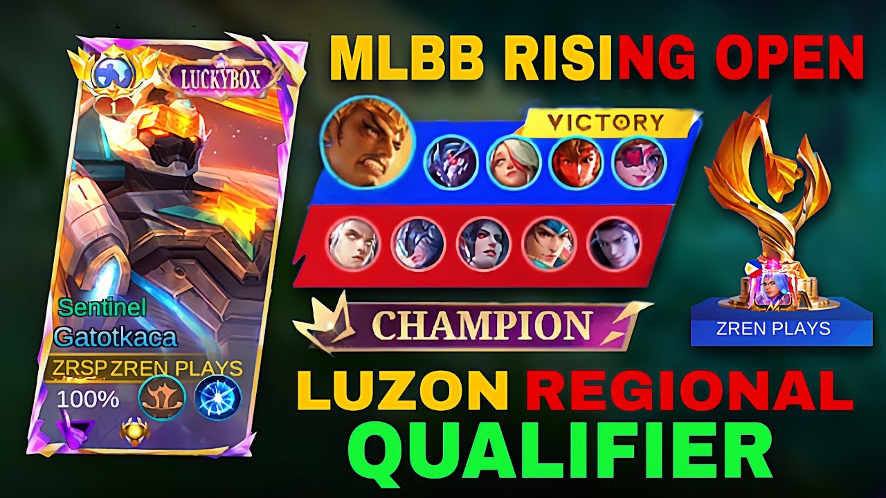 ZREN PLAYS CHAMPIONS MLBB RISING OPEN IN LUZON REGIONAL QUALIFIER - YouTube
