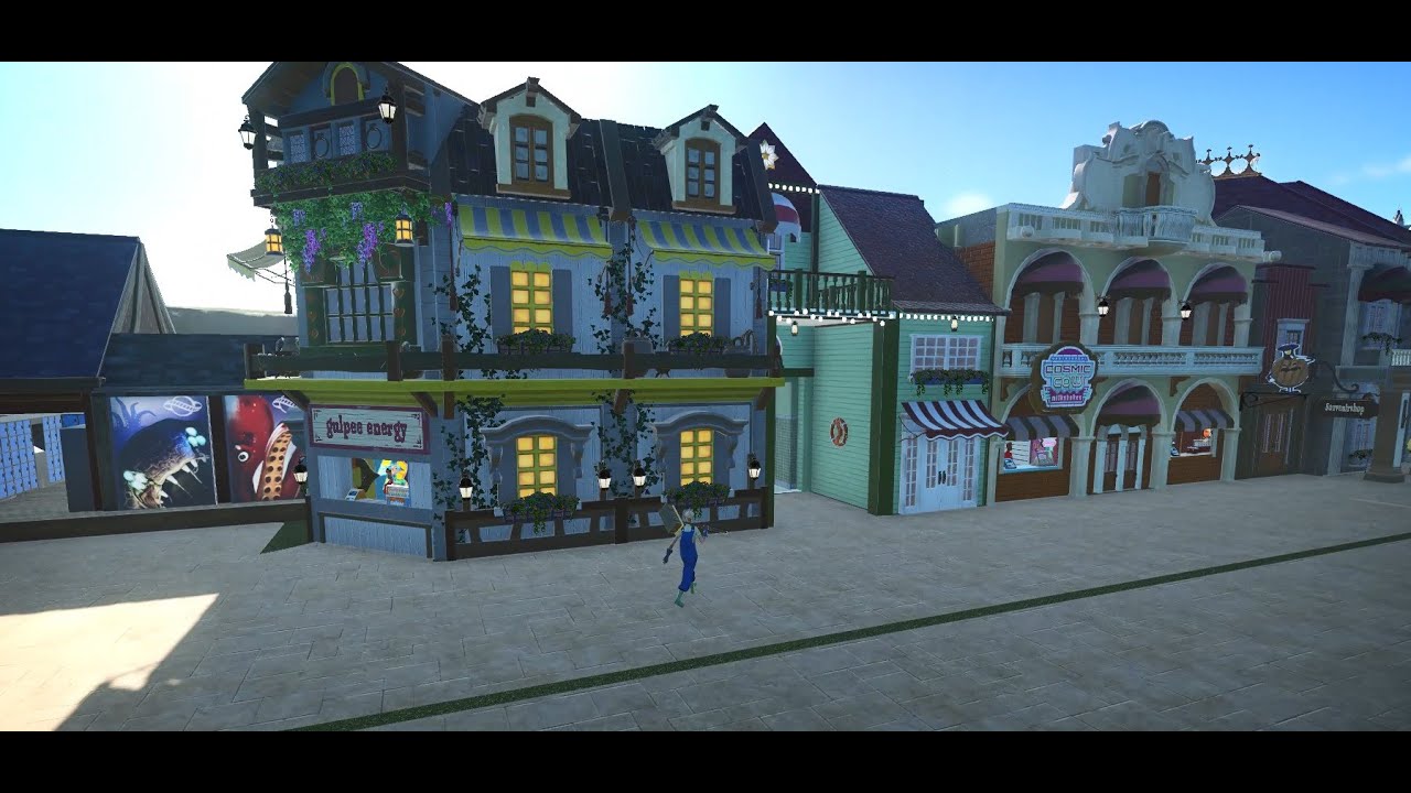 planet coaster - main street + castle #3 - YouTube