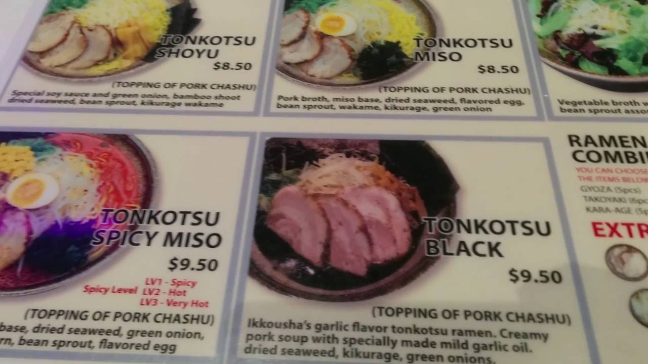 Yoshiharu Ramen Menu in Orange - YouTube