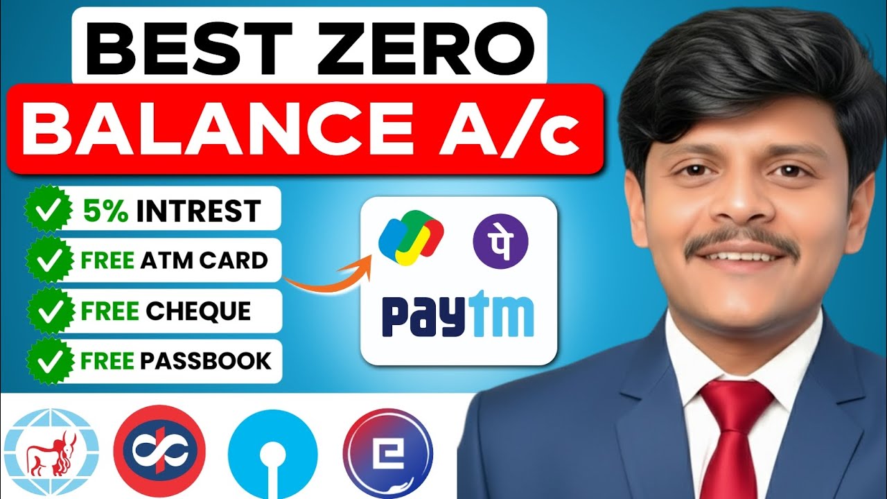 best zero balance bank account 2026 | zero balance bank account opening ...