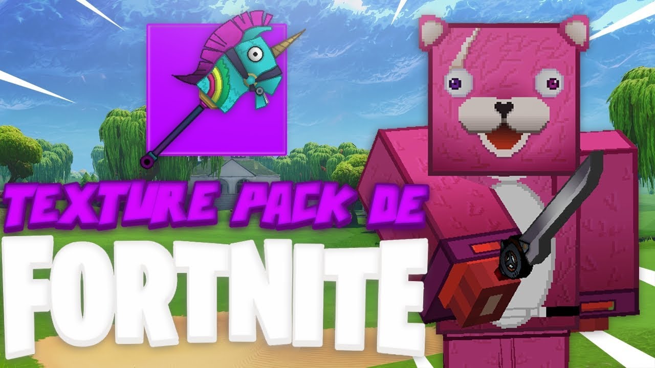 Texture pack de Fortnite en Minecraft 😎 - YouTube