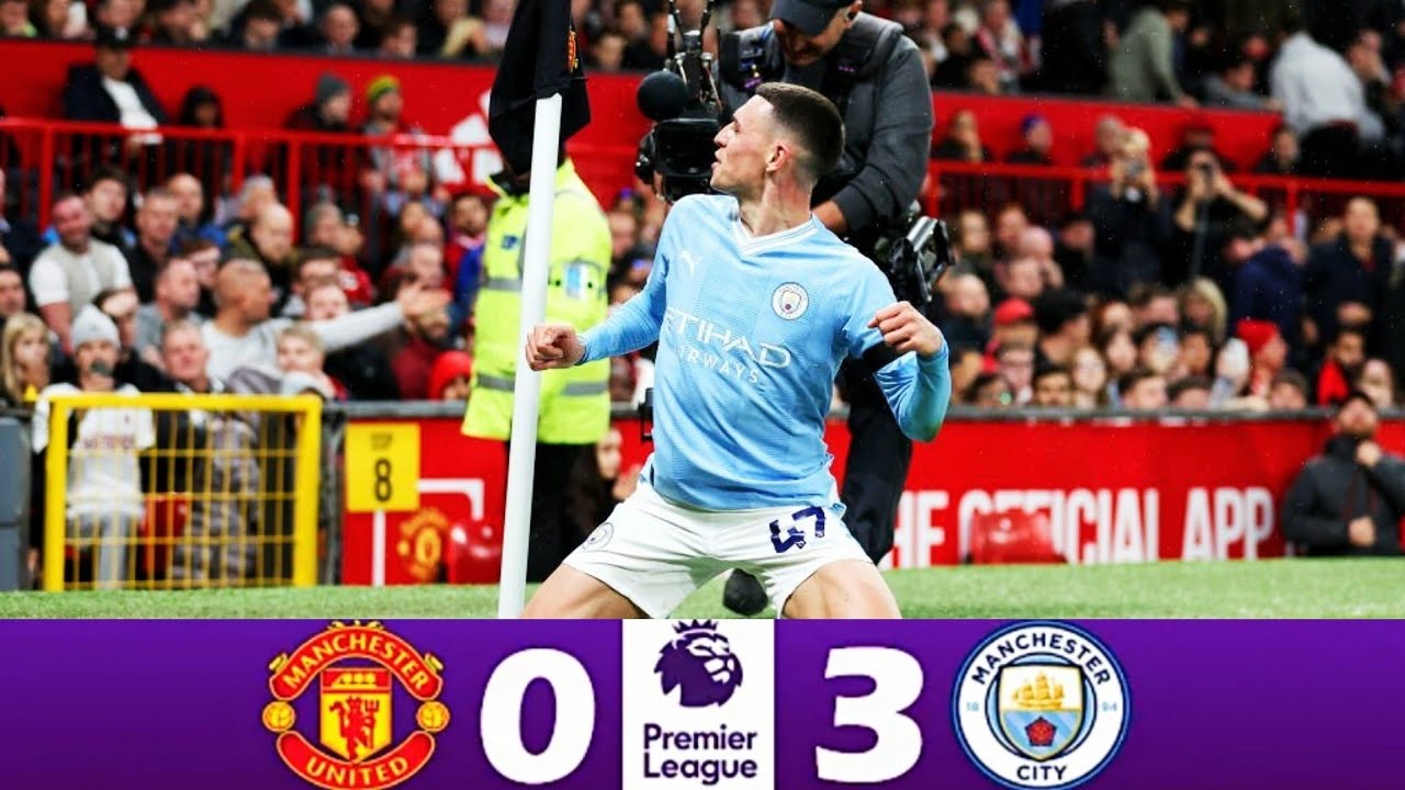Manchester United vs Manchester City 0-3 Highlights & Goals ⚽🔥 - YouTube