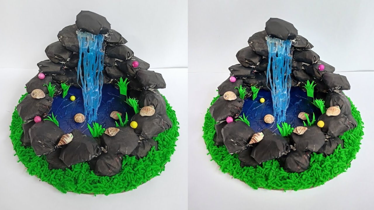 How To Make Amazing Water Fountain With News Paper/Best Out Of Waste ...