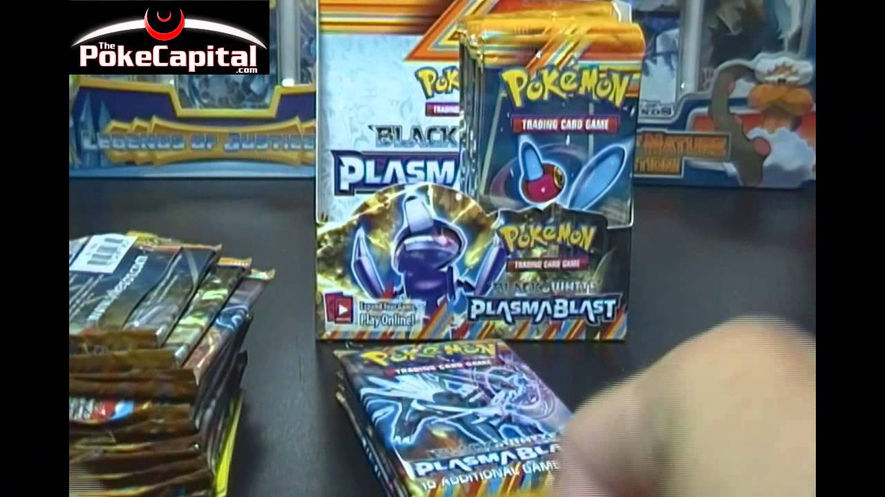 Pokemon Black & White Plasma Blast Booster Box Opening of Trading Cards ...