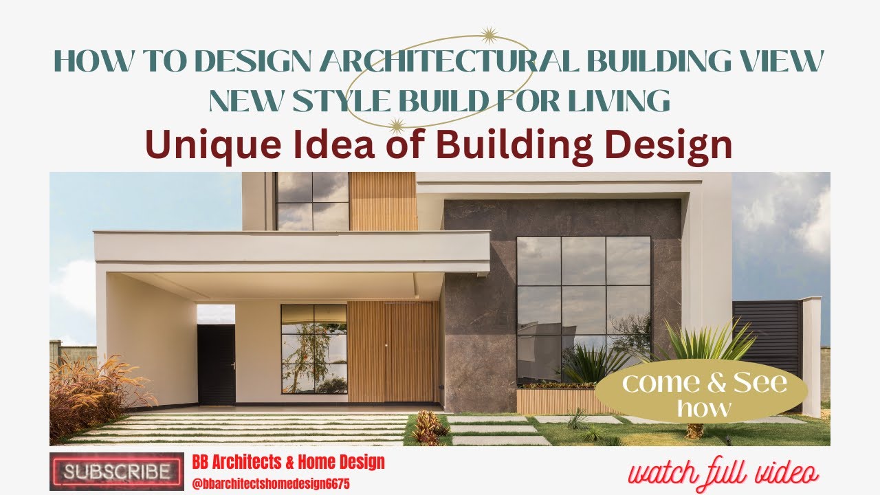 how to design Building View new Style for living - YouTube