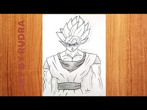 How to draw Goku | Goku Super Saiyan full body step by step | easy ...