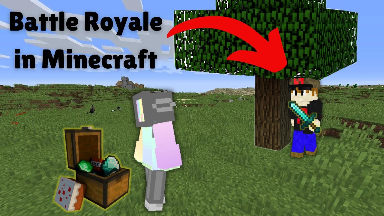 We Played BATTLE ROYALE in Bedrock Minecraft - YouTube