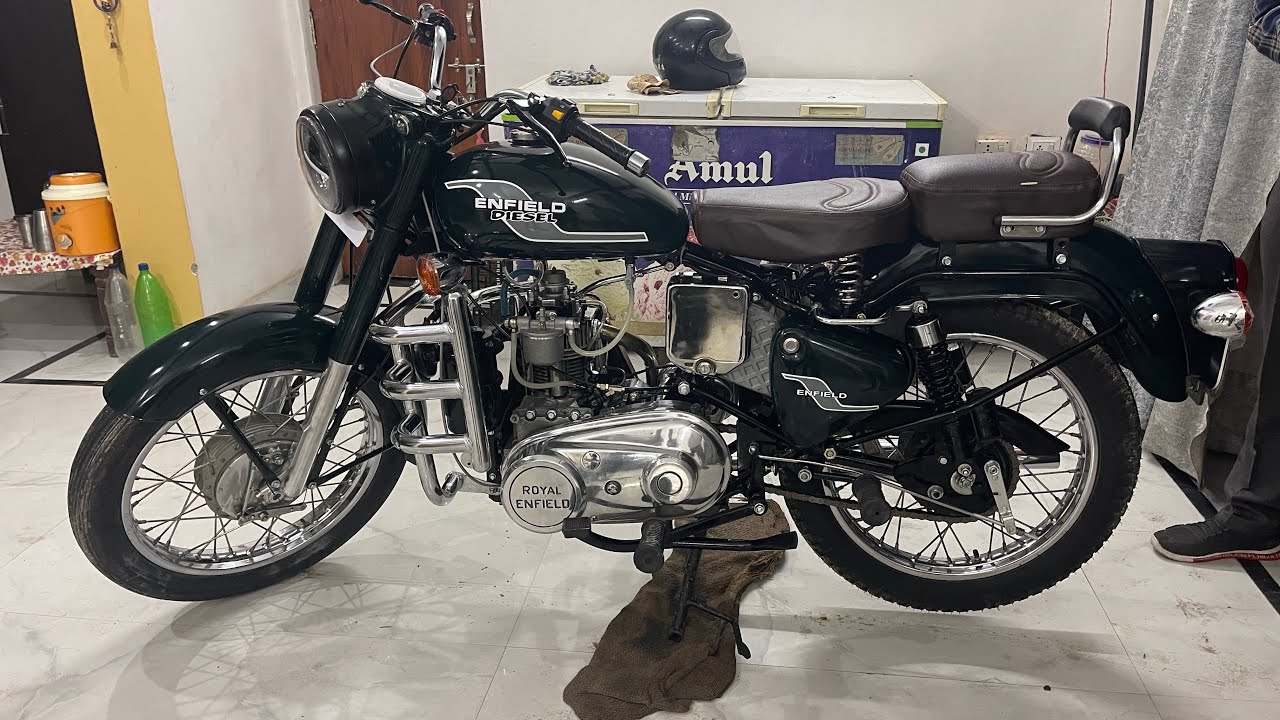 Royal enfield diesel bullet modifide indian bullet kakku meerganj - YouTube