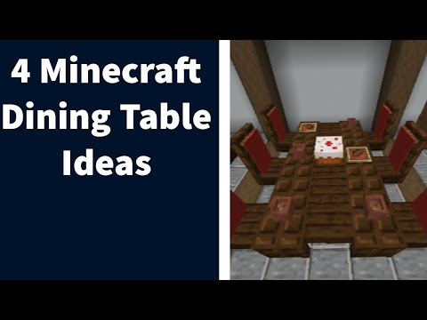 Minecraft| Dining Table Ideas - YouTube