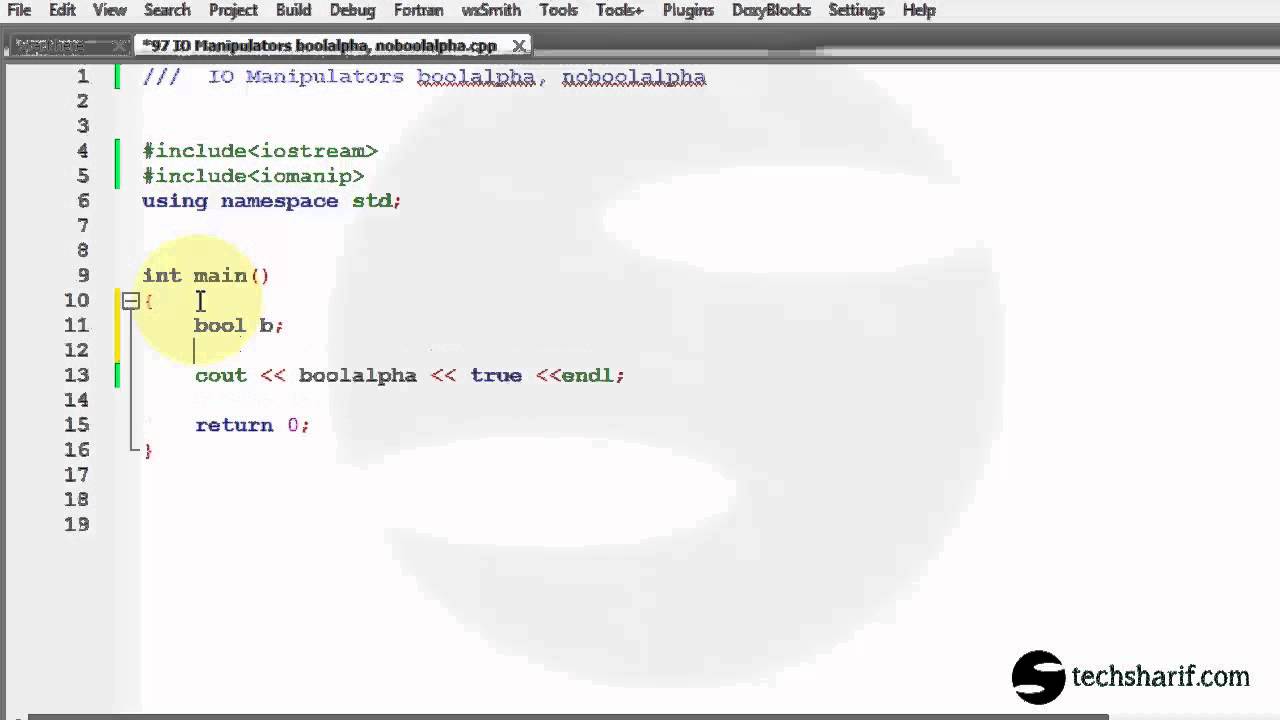 Bangla C Video Tutorial 97 Io Manipulators Boolalpha Noboolalpha Youtube