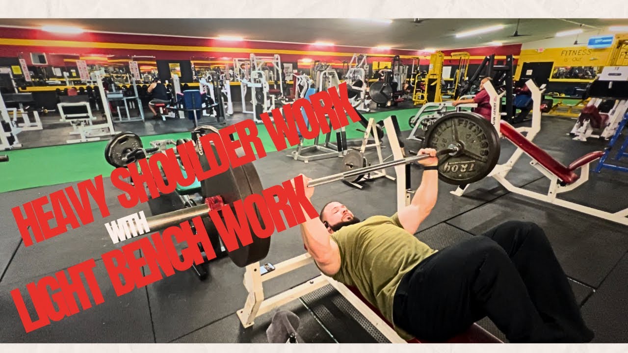 Light Bench Day with Heavy Shoulder Work - YouTube