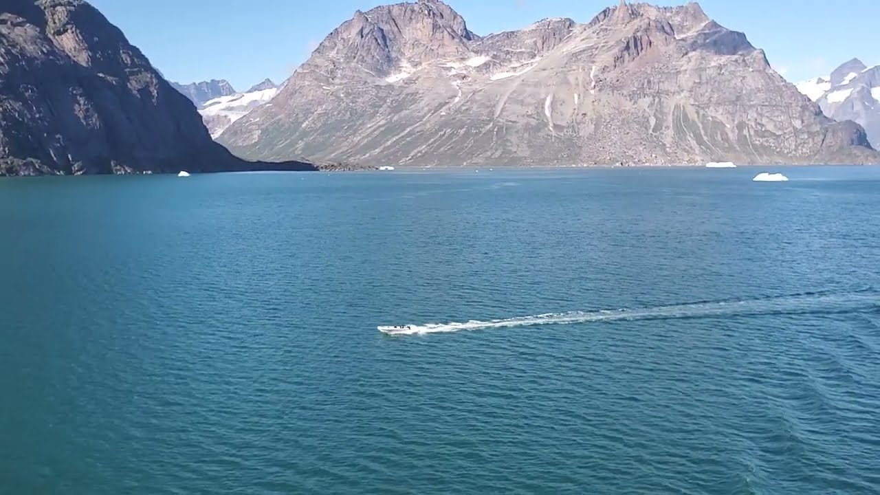 Prince Christian Sound and mountains of Greenland - YouTube