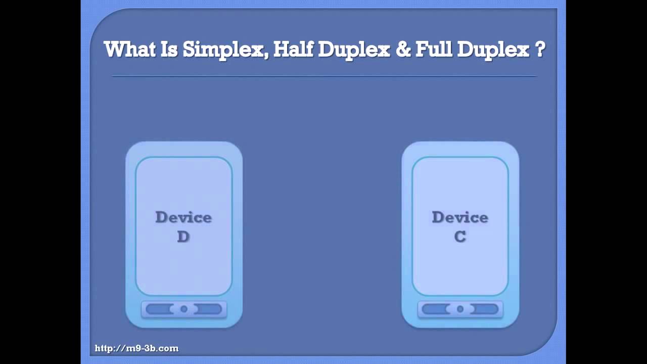 What Is Simplex, Half Duplex & Full Duplex - YouTube