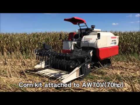 Yanmar AW70V with Corn-Kit Attachment (for rice and corn combine ...