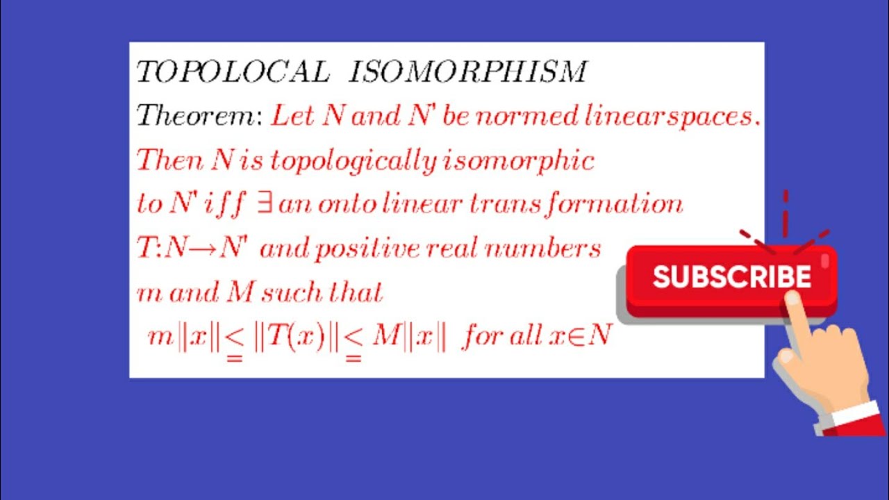 Topological Isomorphism - YouTube