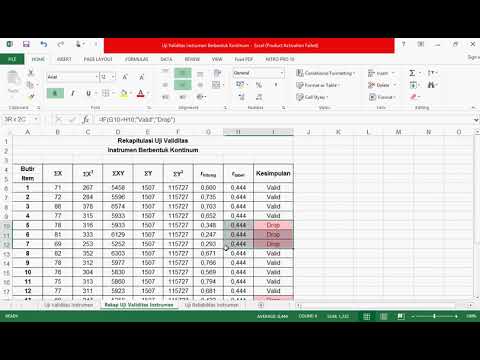 Uji Reliabilitas dengan Rumus Kuder Richardson 20 (KR-20) - YouTube