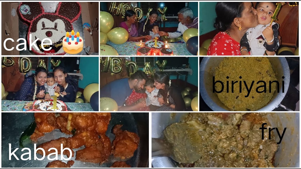 Last birthday cake cut celebration.|my full family members| nonveg ...