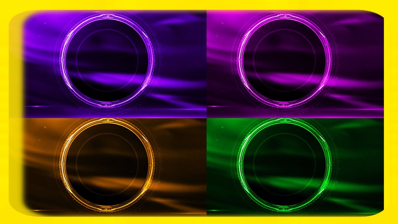 Circular Video with Colorful Moving Background l Screensaver l Animated ...