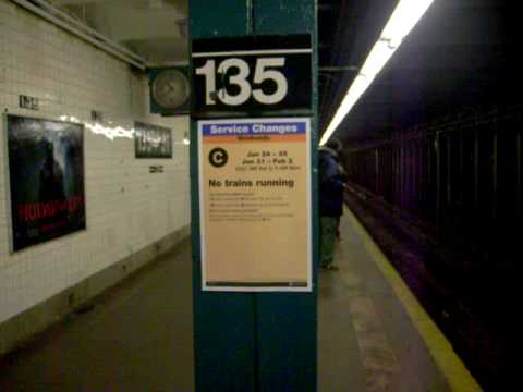IND R68A B Train at 135th Street Station with R44/40S A train - YouTube