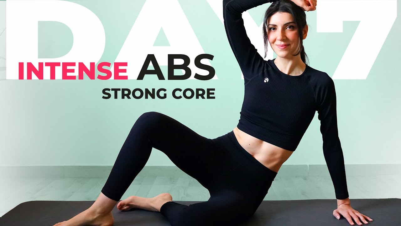 7 DAY CHALLENGE ABS Workout 🔥 STRONG CORE | LOSE BELLY FAT | Pilates ...