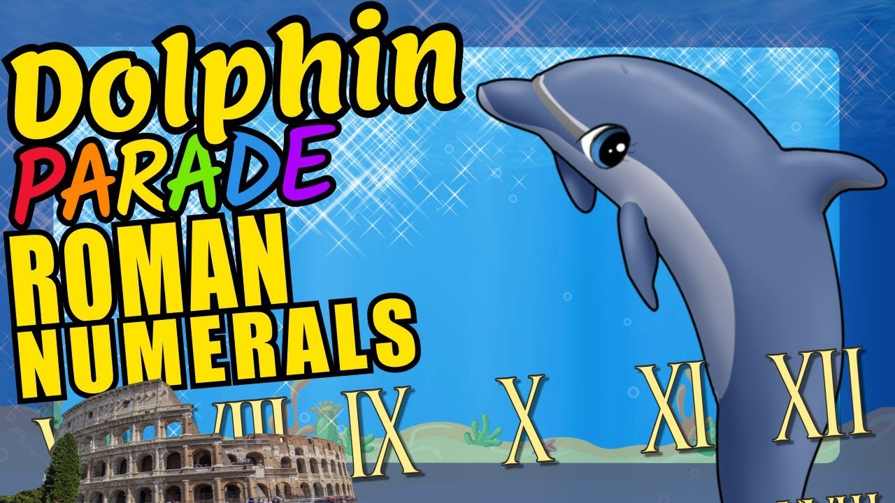 Dolphins Teaching Roman Numerals in Latin Educational Video for Kids ...