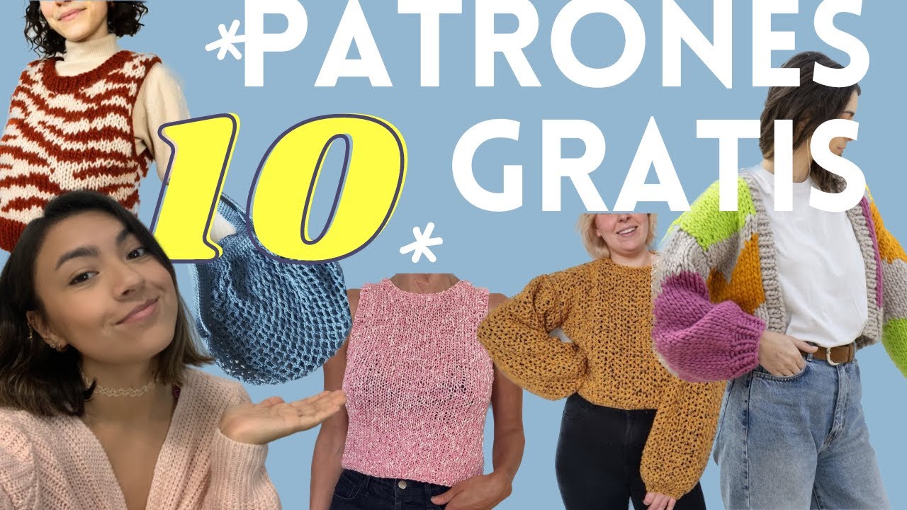 10 patrones *GRATIS* para descarga español // Proyectos tejidos ...